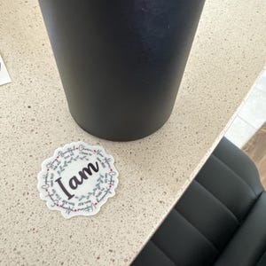 I Am Sticker, Affirmation Stickers, Clear Laptop Sticker, Water Bottle ...