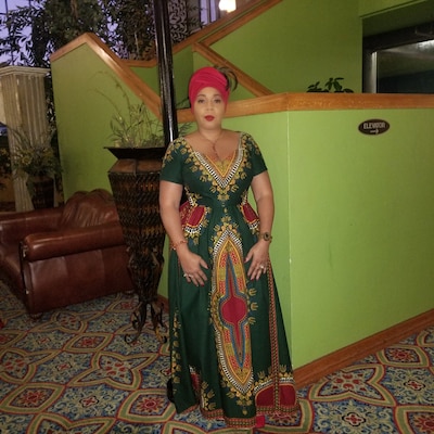 Simba African Maxi Dress// African Dress / African Print Dress ...