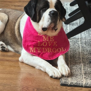 Big Dog Slobber Drool/slobber Bibs 2 Designs - Etsy