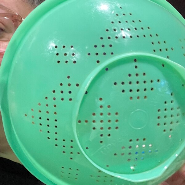 Vintage Tupperware Colander or Strainer, Green Colander, Jade Green ...