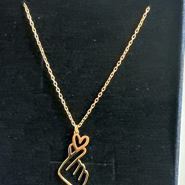 Dainty Heart Outline Necklace With Cross Charm Love and Faith Necklace ...