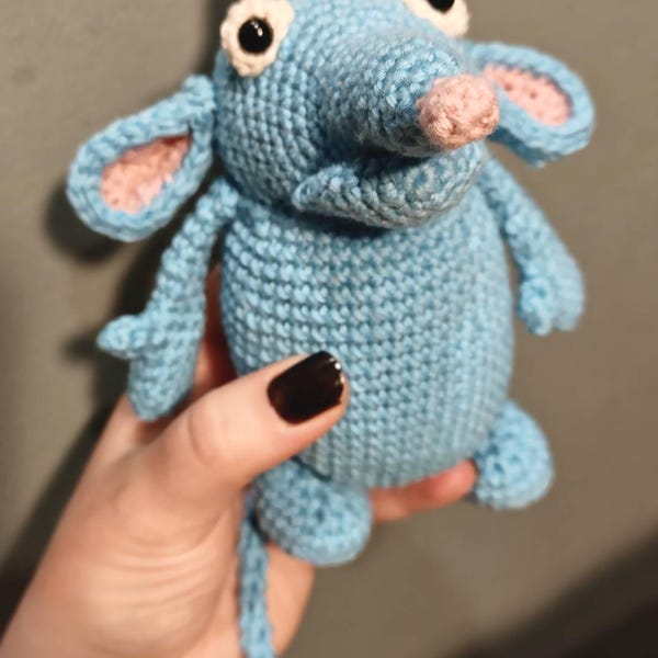 Tutter Blue Mouse Crochet Pattern PDF | ENGLISH | Amigurumi | Toy ...
