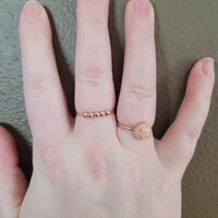 Fidget Ring W Morse Code Initial Ring Anxiety Ring Stainless Steel/sterling Silver Thumb Ring ...