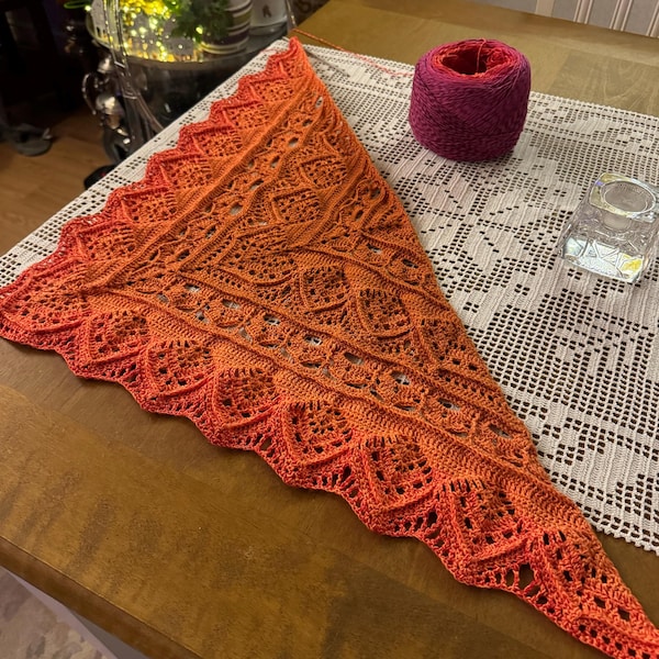 Ceylontea Shawl Crochet Pattern - Etsy UK