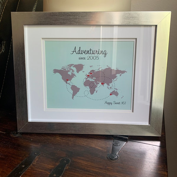 Two States Map. ANY STATES. Side by Side or Miles Apart. Going Away ...