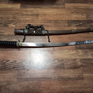Handmade Manganese Steel Forged Tang Hengdao Samurai Sword withering - Etsy