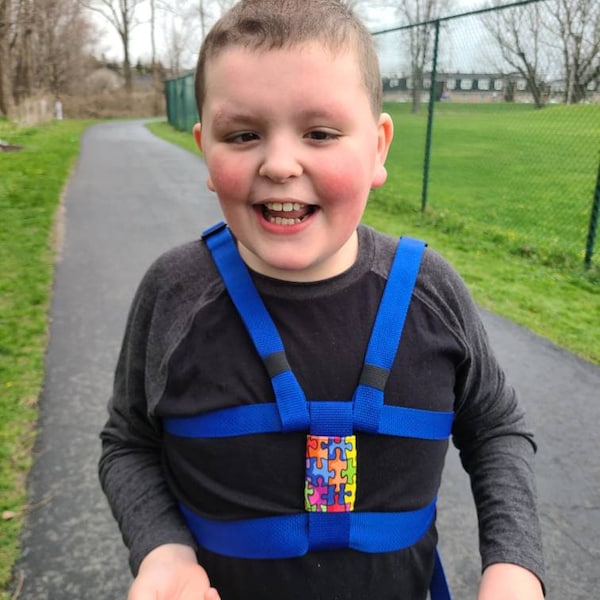 Child Safety Harness With Adjustable Leash, Autism Harness, Special ...