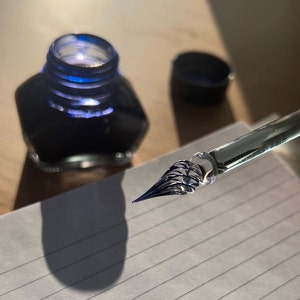 Glass Quill Plain Moss - Etsy