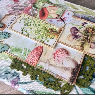 FERN & MUSHROOM COLLAGE Papers With Extras A4 Instant Download Artymaze ...