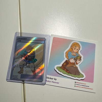 Link Full Art Trainer Custom Pokemon Card, Zelda, the Legend of Zelda ...