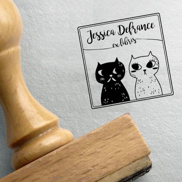 The Great Wave off Kanagawa Book Stamp, Ex Libris Stamp, Mount Fuji ...