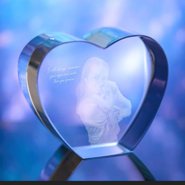 Personalized 3D Crystal Photo | Custom Engraved Picture & Glass Laser ...