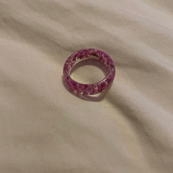 Four Seasons Spring Ring / Cherry Blossom Ring / Real Flower Ring ...