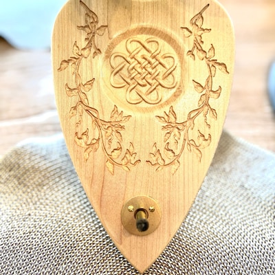Large Automatic Writing Planchette solid Wood Brass Wheels - Etsy