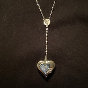 LDR Lana Style Stainless Steel Heart Necklace 3.0 Silver - Etsy