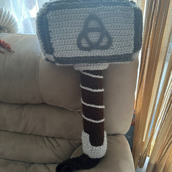 PATTERN: Crochet Hammer of Thor (PDF File), Amigurumi Tutorial Hammer ...