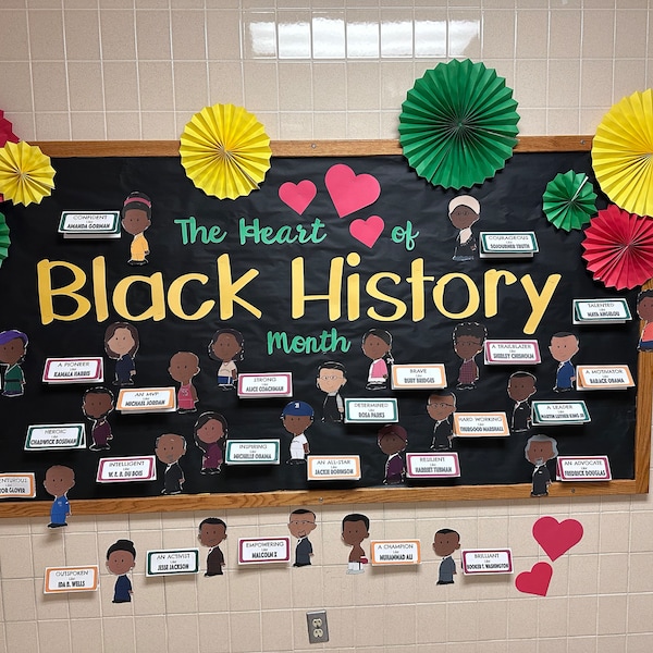 Black History Month Bulletin Board - SEL - Interactive - Etsy