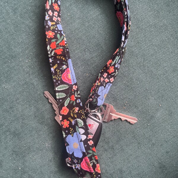 FABRIC LANYARDS | Cute Key Holders | Cute Keychains | Floral Lanyards ...