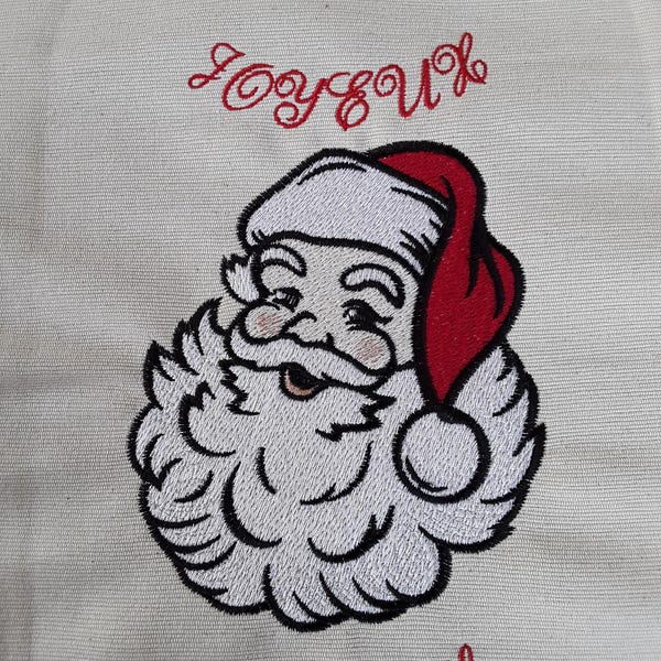 Santa Embroidery Design, Merry Christmas Machine Embroidery Files, 4 ...