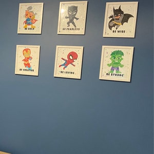 Superhero Kids Bedroom Decor Superhero Prints Superhero Wall - Etsy