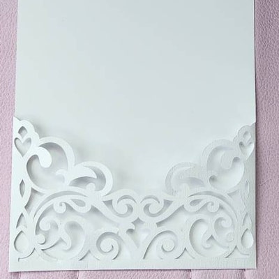Gate Fold Wedding Invitation SVG, Door Gate Card Cricut Template ...