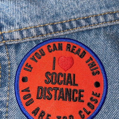 NEW Arrival i Love Social Distance Patches for - Etsy