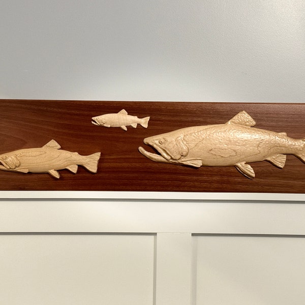 Rainbow Trout 2 Sided Stl, 3d Trout Stl, Fishing Stl, Rainbow Trout ...