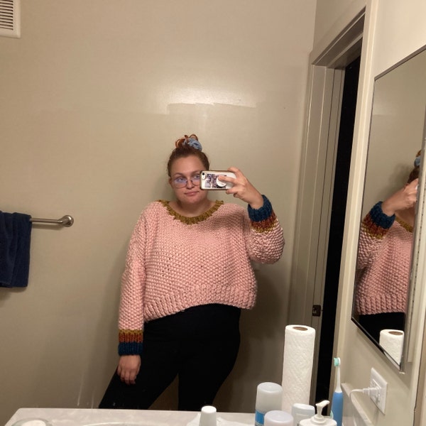 Feelin’ Like Fall Jumper Sweater Knitting Pattern - Etsy