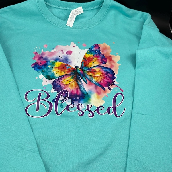 Christian Png, Blessed Butterfly Png, Butterfly Png, Sublimation ...