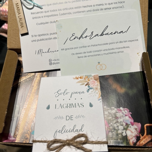 Packs de lágrimas de felicidad personalizables con lacito - Etsy España