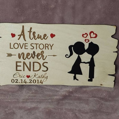 Personalized Couple Sign Laser Cut, Couple Laser Cut File, Valentines ...