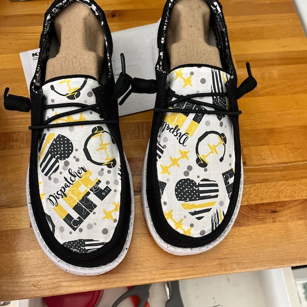 Custom Dispatcher Hey Dude Shoe - Women’s - Etsy