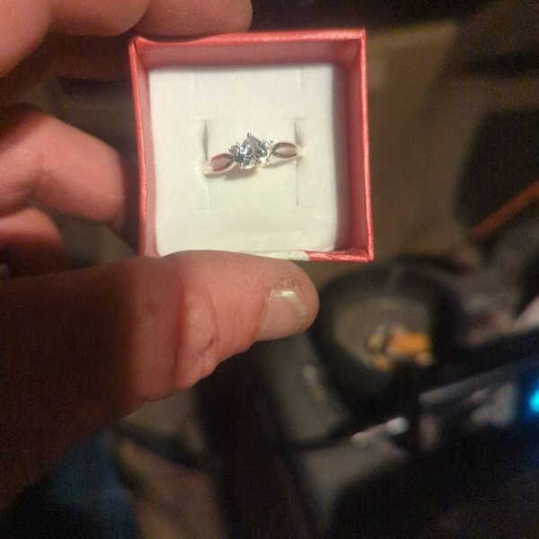 Amethyst Ring White Gold Self Love Promise Ring Amethyst Halo Ring Love ...