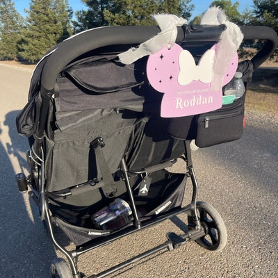 Custom Disney Stroller Sign Minnie Mouse Acrylic Sign Custom Stroller ...