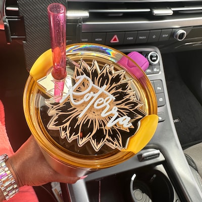 Stanley Tumbler Personalized Butterfly Name Plate for Stanley Tumbler ...