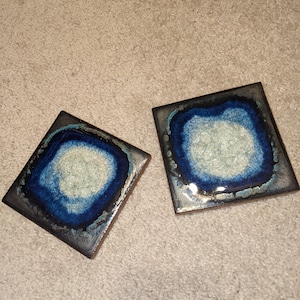 EXTRA LARGE CENTERPIECE Geode Plate Made to Order: Fused Glass Platter ...