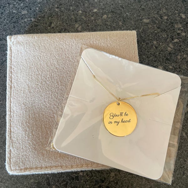 Personal Message Necklace • Personalized Quotes Necklace • Custom ...