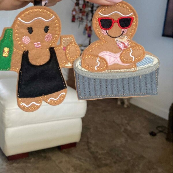Gingerbread Man Holding a Digestive Biscuit - Etsy