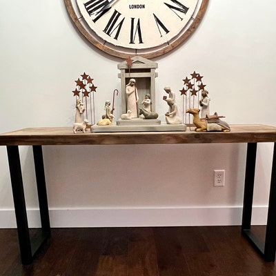 H 28 Inch, Console Table Legs, U Shape, 1 Pair, W5033B - Etsy