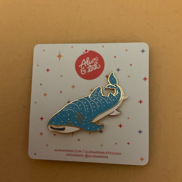 Happy Whale Shark Enamel Pin - Etsy