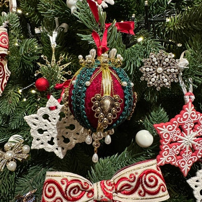 Victorian Styled Christmas Tree Ornaments cordelia - Etsy