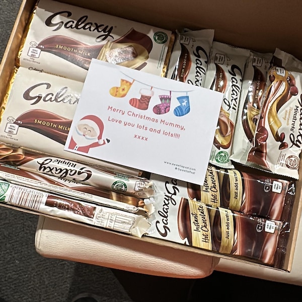 Handmade Galaxy Chocolate Gift Box With Free Personalisation - Etsy UK