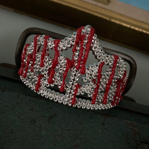Bloody Tiara, Crown - Silver - Etsy