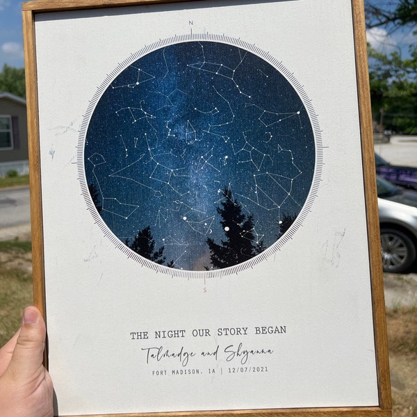 In Loving Memory Memorial Star Map Sympathy Gifts | Celebration of Life ...