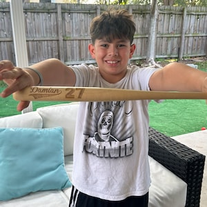 Mini Baseball Bat Laser Engraved Custom Bat Personalized Engraving ...