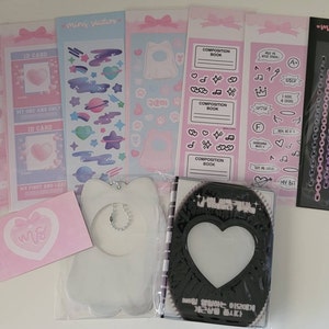 Kpop Deco Sticker Pink Korean Text Sticker Korean - Etsy