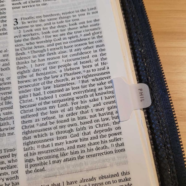 MINI Catholic Minimalist Bible Tabs | Vellum | Beautiful, Simple Cute ...