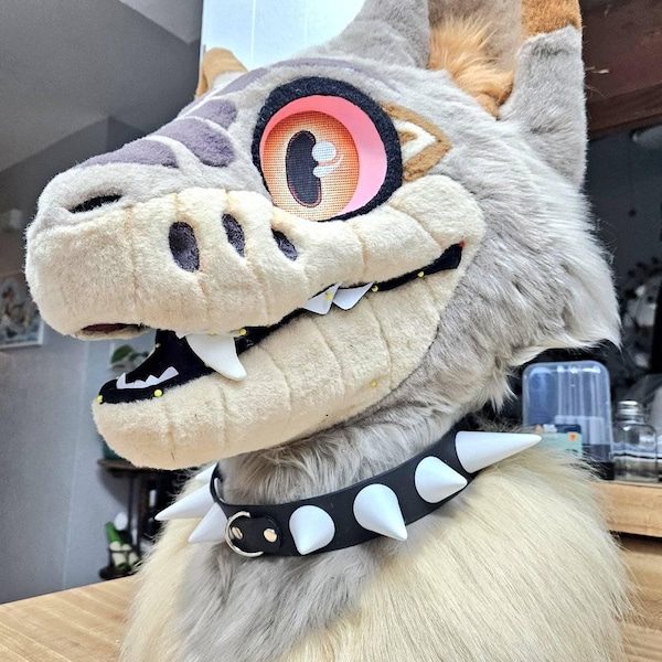 Aroace Chunky Spike Collar | Fursuit Collar | Cosplay Collar | Costume ...
