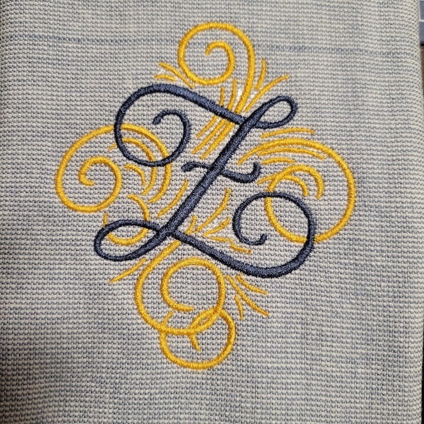 Adorn Embroidery Monogram Set 3 4 11 Formats: Bx Dst Exp Hus Jef Pes ...