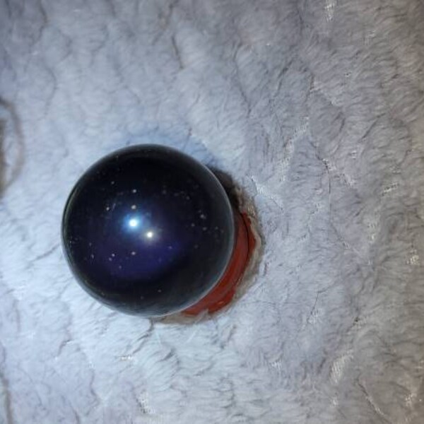 High Quality Rainbow Obsidian Sphere, Natural Rainbow Black Obsidian ...